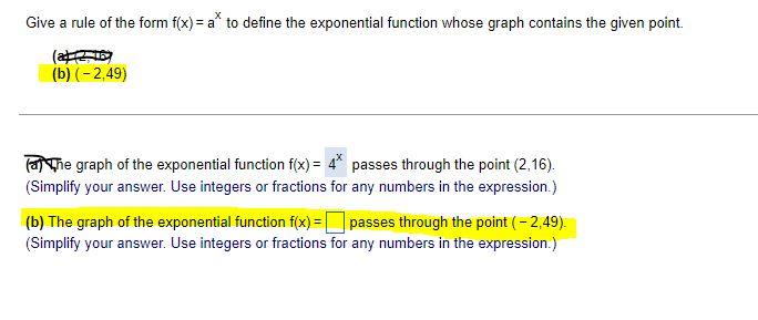Solved Give a rule of the form f(x) = a* to define the | Chegg.com