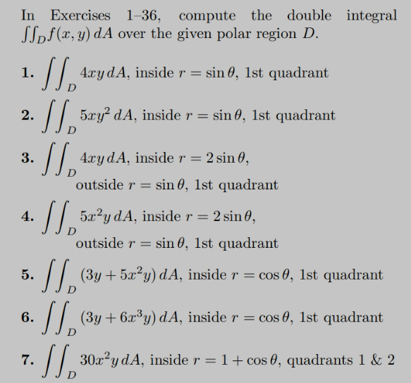 Solved please do number 7 ﻿In Exercises 1-36, ﻿compute the | Chegg.com