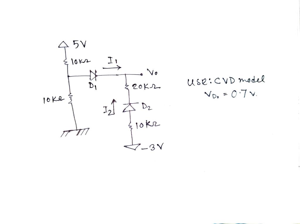 Solved Find V0, I1, and I2. Assume diode constant voltage | Chegg.com