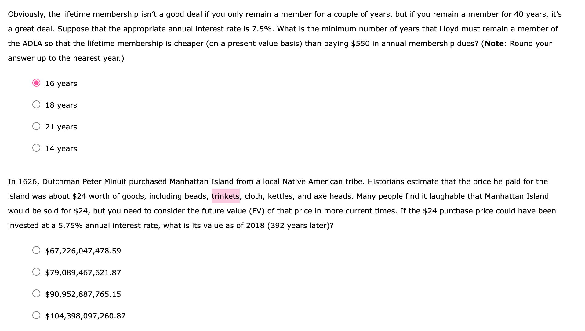 Solved Obviously, the lifetime membership isn't a good deal | Chegg.com