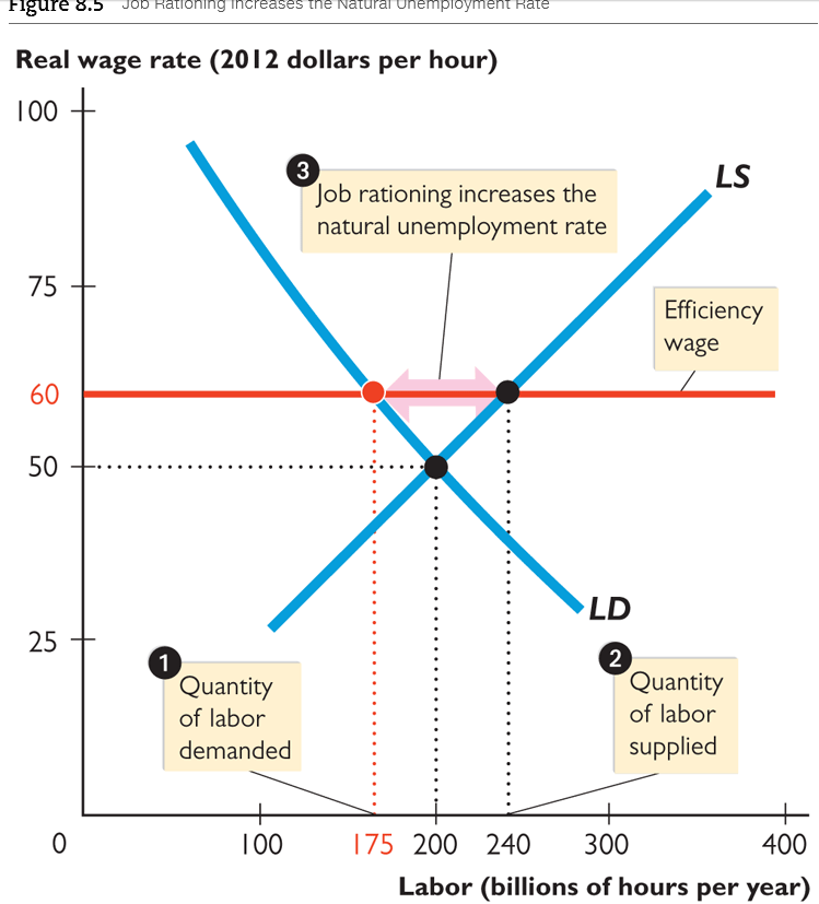 Solved Explain the effect of an efficiency wage rate on | Chegg.com