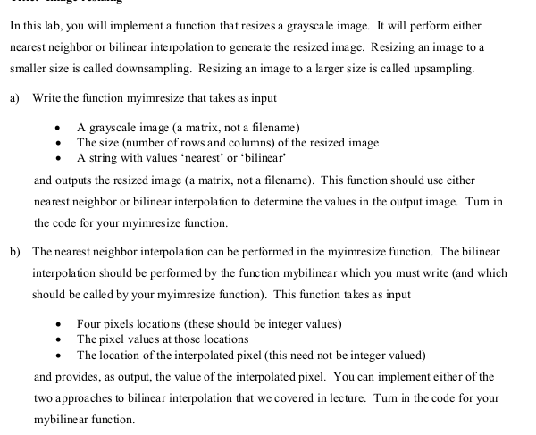 u rr image ill perio c nearest neighbor or biline ar | Chegg.com