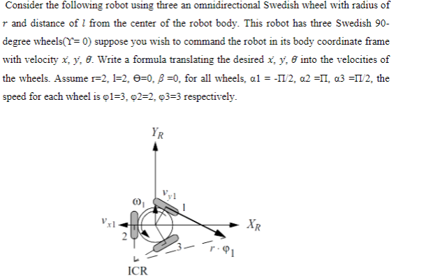 Solved Consider the following robot using three an | Chegg.com