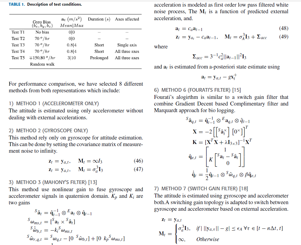 Cascaded Kalman Filtering Based Attitude And Gyro