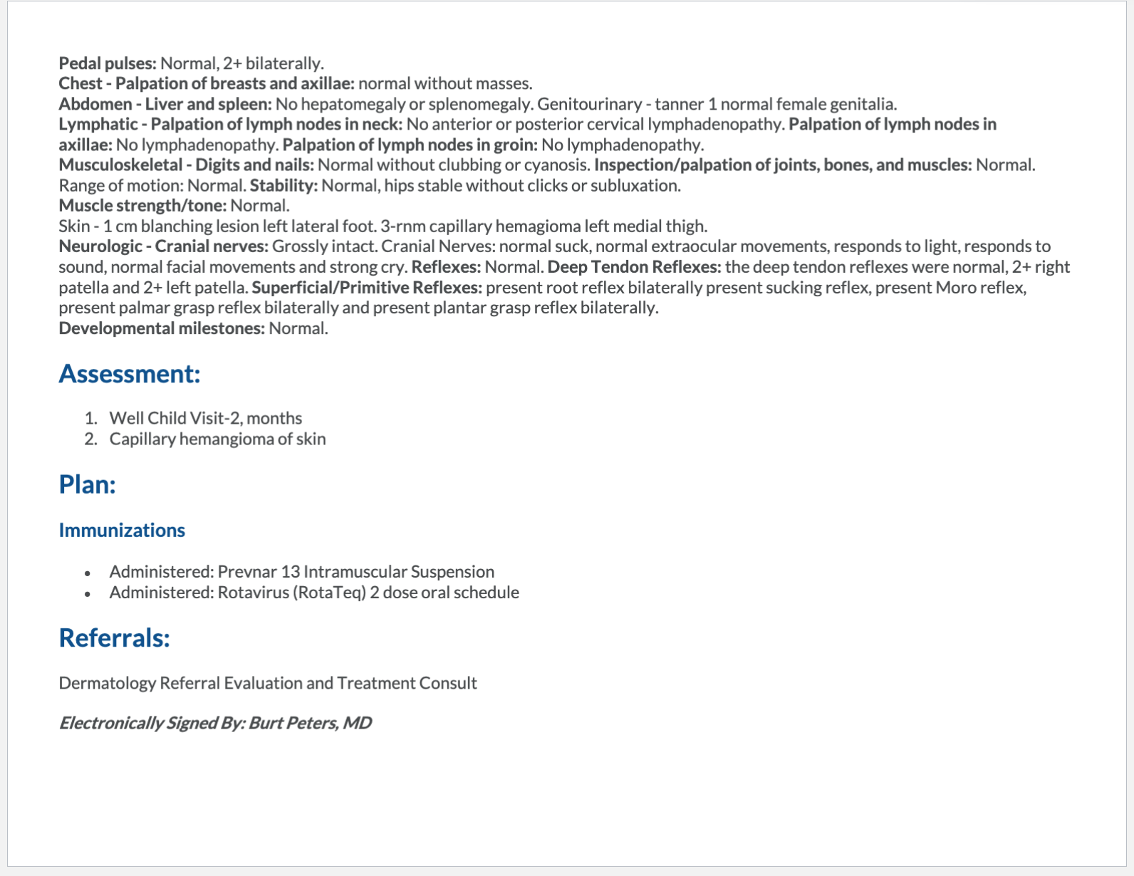 Solved Read through the following office visit note and | Chegg.com