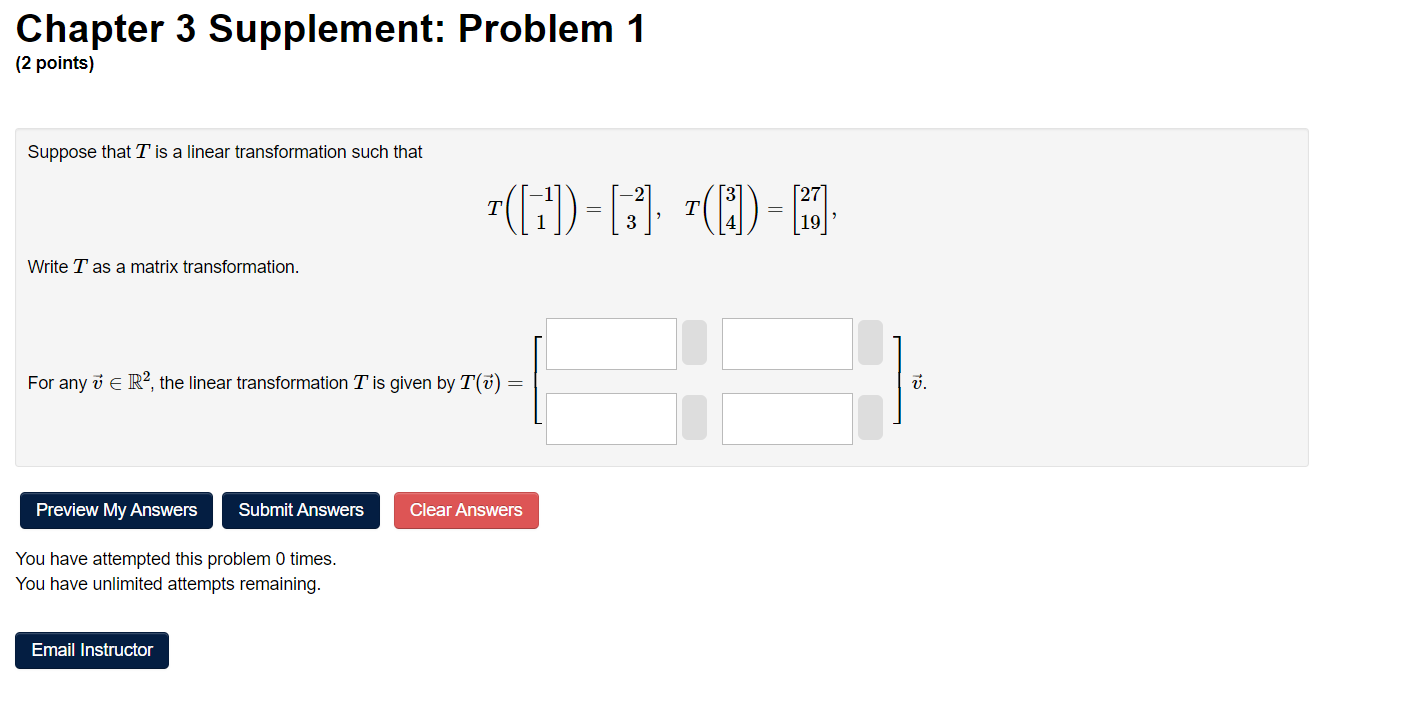 Solved Chapter 3 Supplement: Problem 1 (2 points) Suppose | Chegg.com