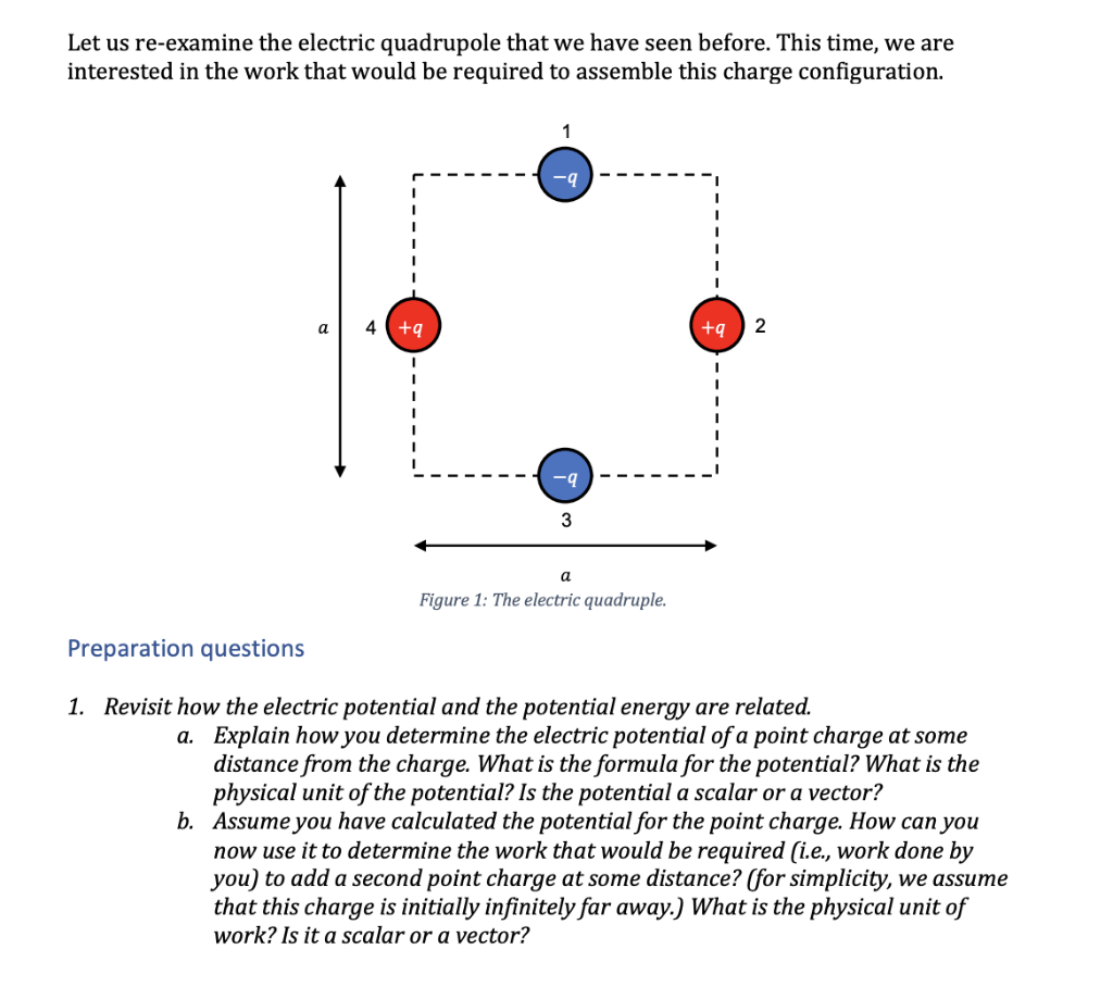 Solved Let us re-examine the electric quadrupole that we | Chegg.com