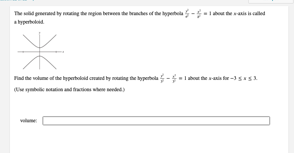 Solved The solid generated by rotating the region between | Chegg.com
