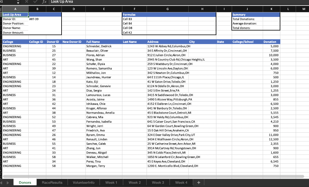 Solved А B с D E F Cleaning: Week 2 57.00 38.00 Mileage | Chegg.com