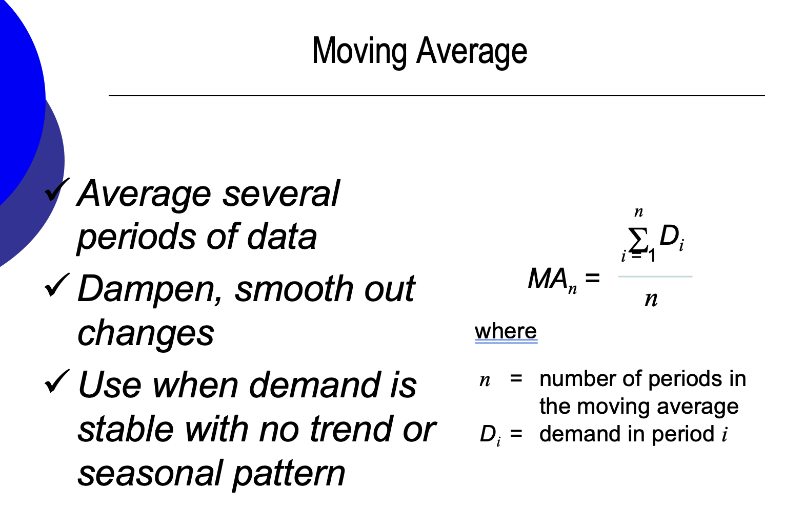 Exponential Smoothing Averaging method Weights | Chegg.com