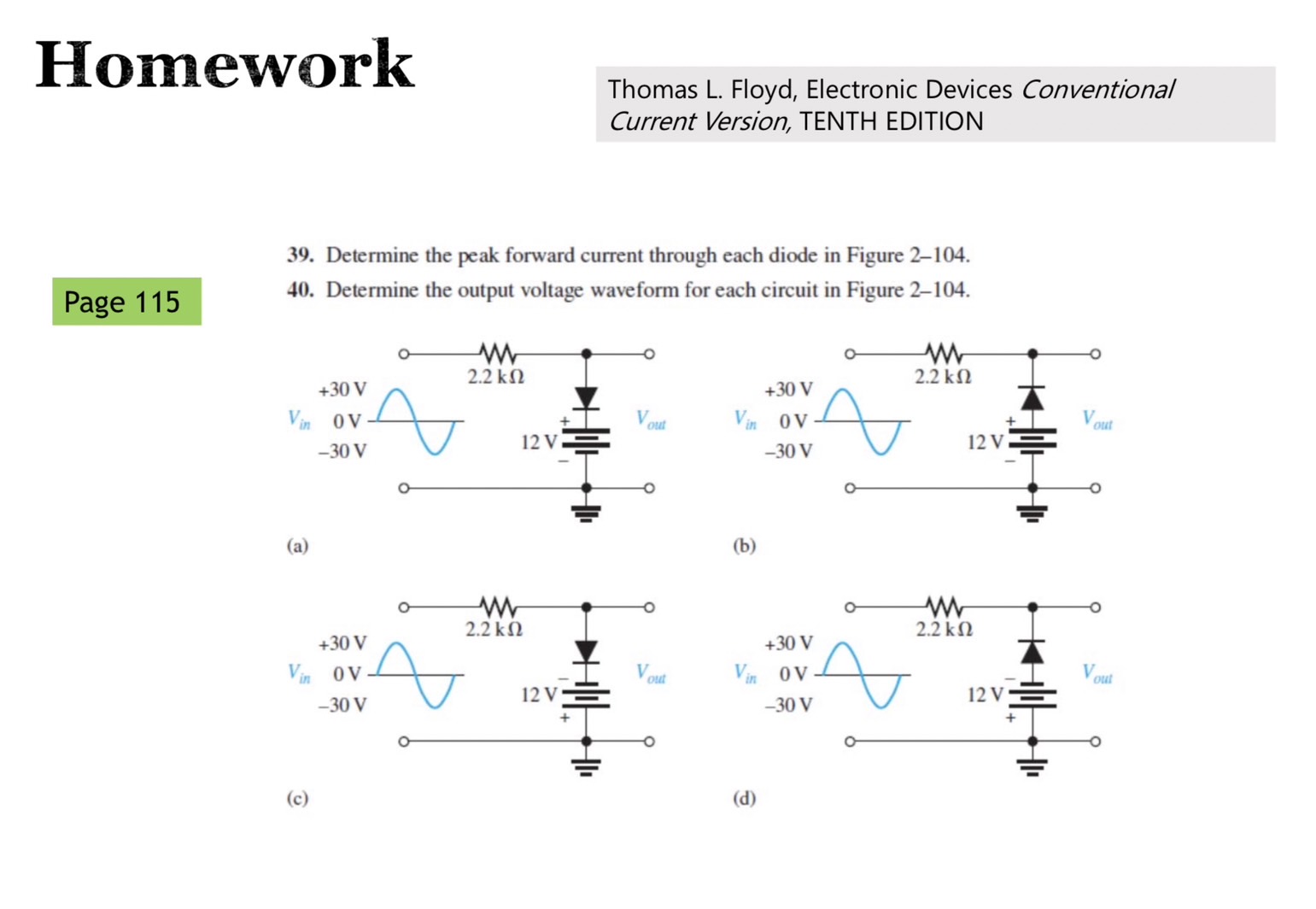 Thomas L. Floyd, Electronic Devices Conventional | Chegg.com
