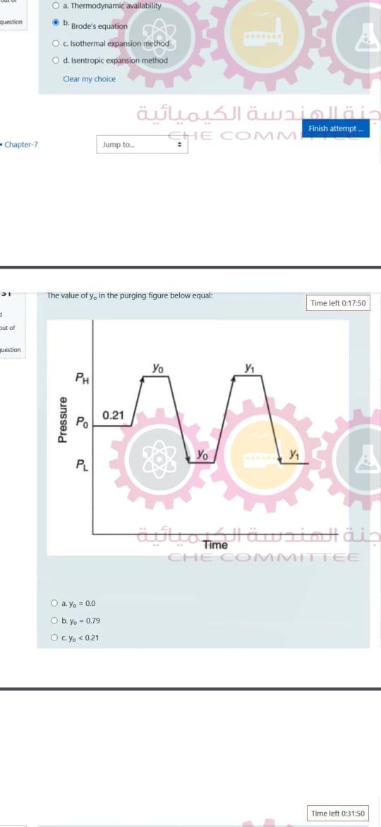 O a, Thermodynamic availability b. Brode's equation | Chegg.com