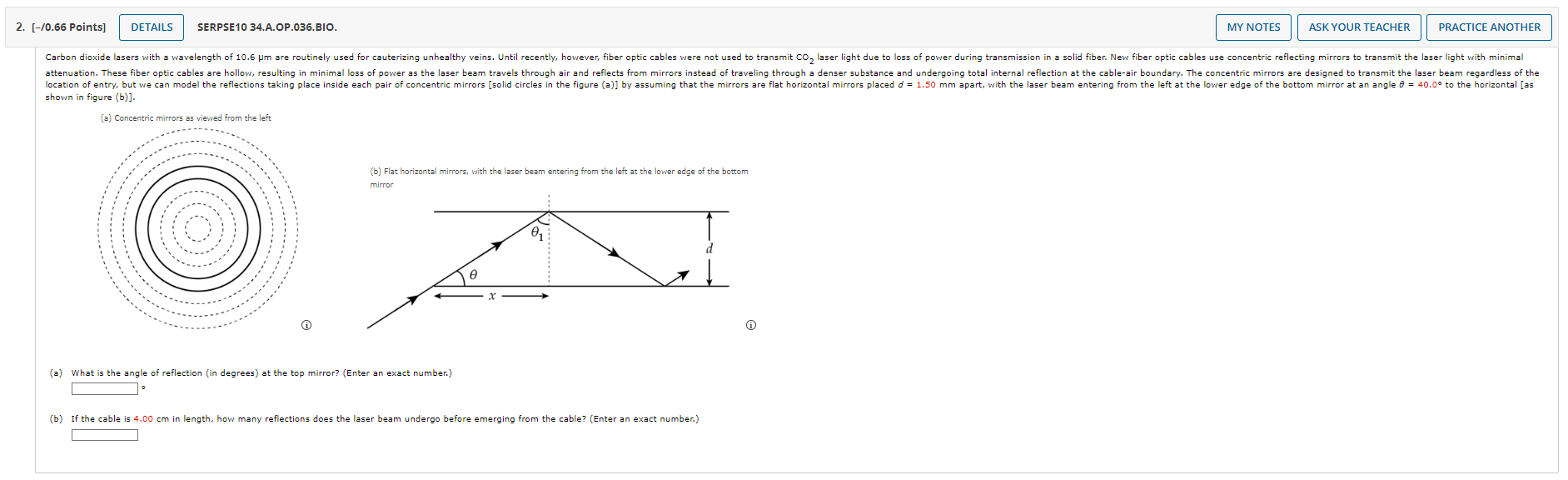 Solved (b) Flat mirror (a) What is the angle of reflection | Chegg.com