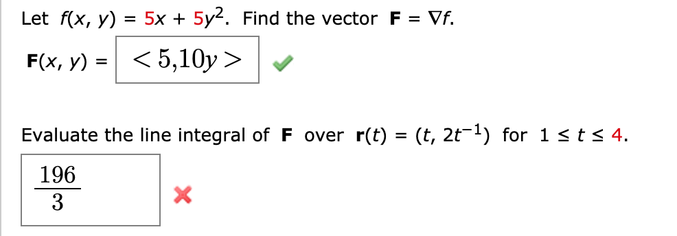 Solved Let f(x, y) -5x + 5y2. Find the vector F Vf. 4. | Chegg.com