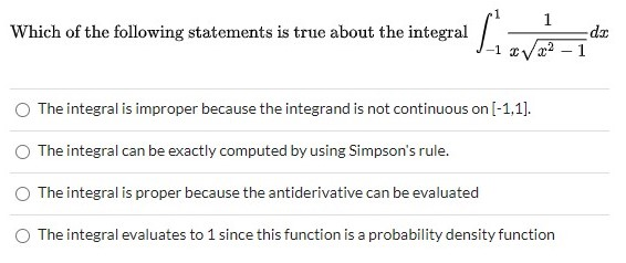 Solved Which of the following statements is true about the | Chegg.com
