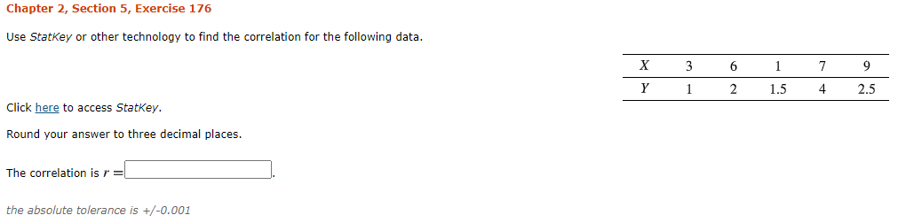 Solved Chapter 2 Section 5 Exercise 176 Use Statkey Or 9515