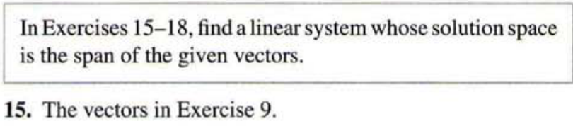 Solved In Exercises 15–18, find a linear system whose | Chegg.com
