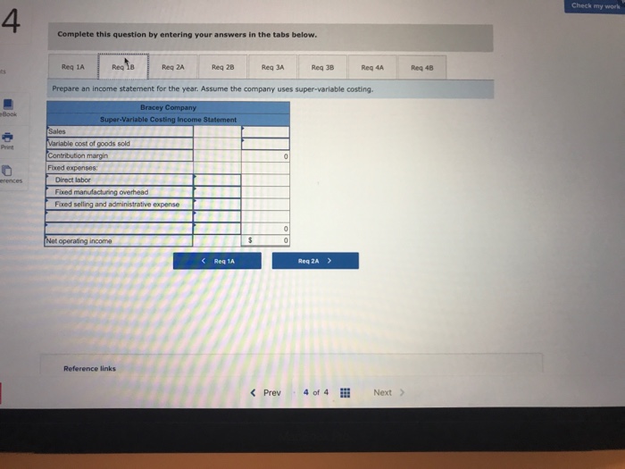 Solved 4 Problem 6A-5 Super-Variable Costing, Variable | Chegg.com