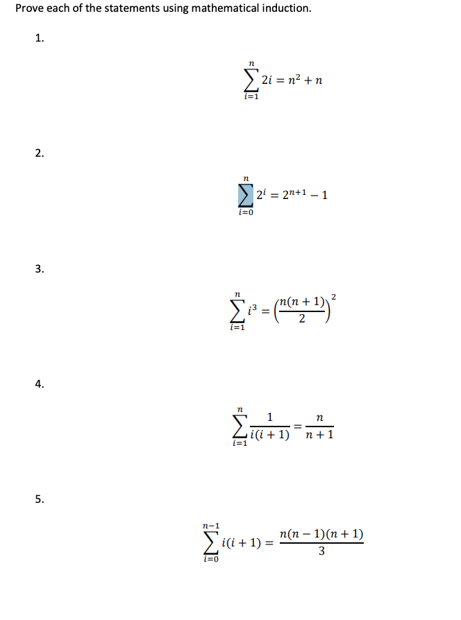 Solved Prove each of the statements using mathematical | Chegg.com