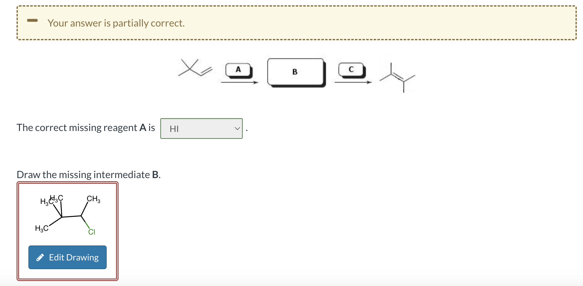 Solved The correct missing reagent A is Draw the missing | Chegg.com