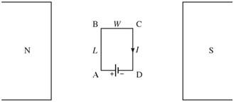 Solved A rectangular coil, with corners labeled ABCD, has | Chegg.com