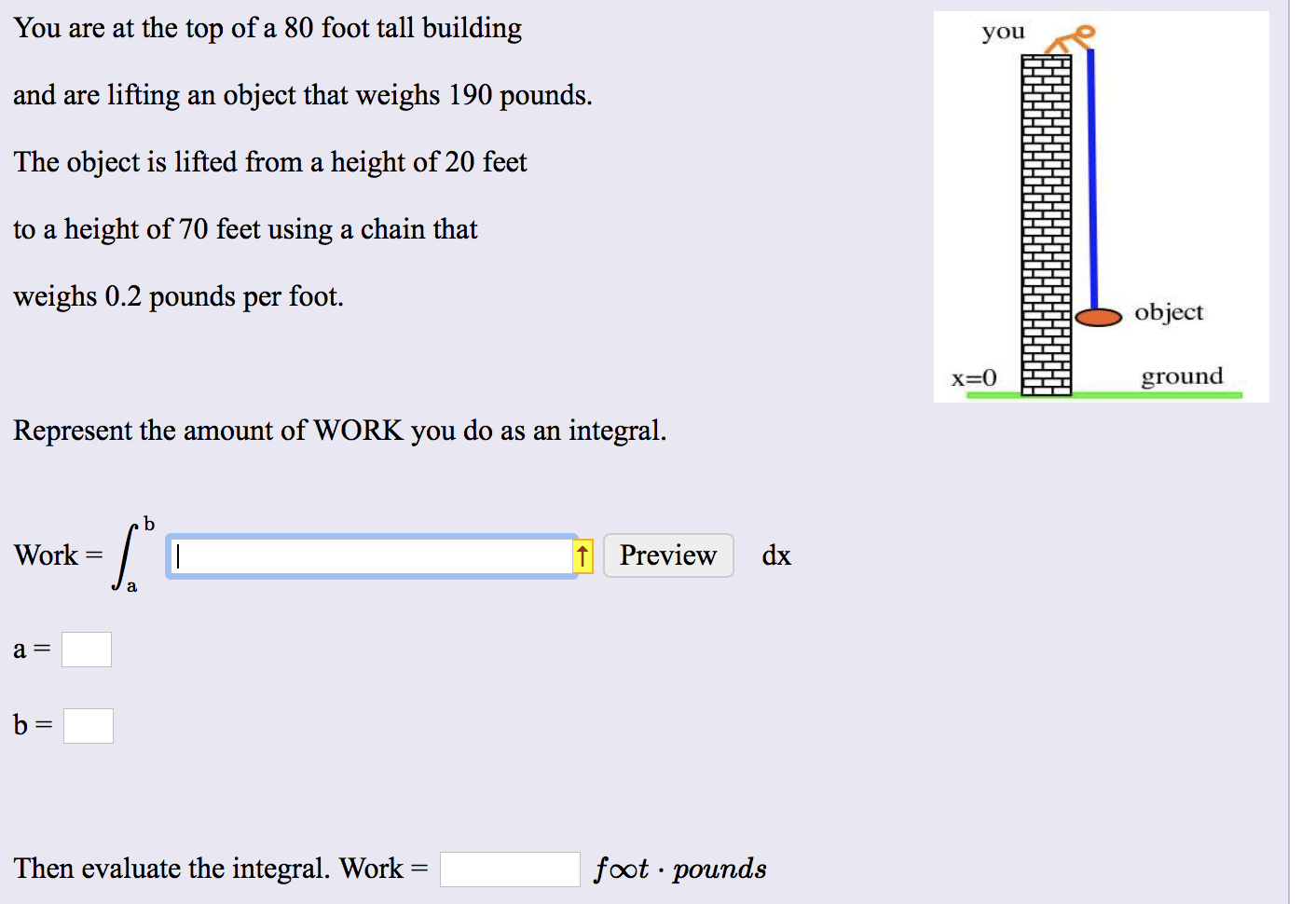 Solved You are at the top of a 80 foot tall building you and | Chegg.com