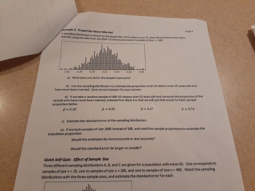 Solved Section 3.1: Sampling Distributions Example 1: Using | Chegg.com