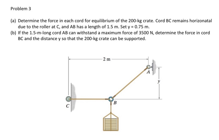 Solved Problem 1 The towing pendant AB is subjected to the | Chegg.com