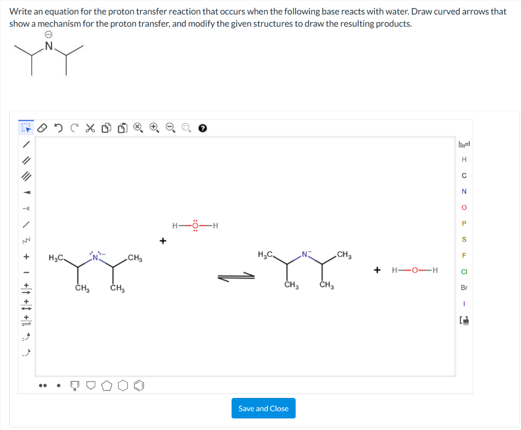 Solved Write an equation for the proton transfer reaction | Chegg.com