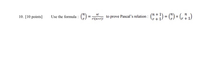 Solved 10. [10 points] Use the formula CD-Ro to prove | Chegg.com