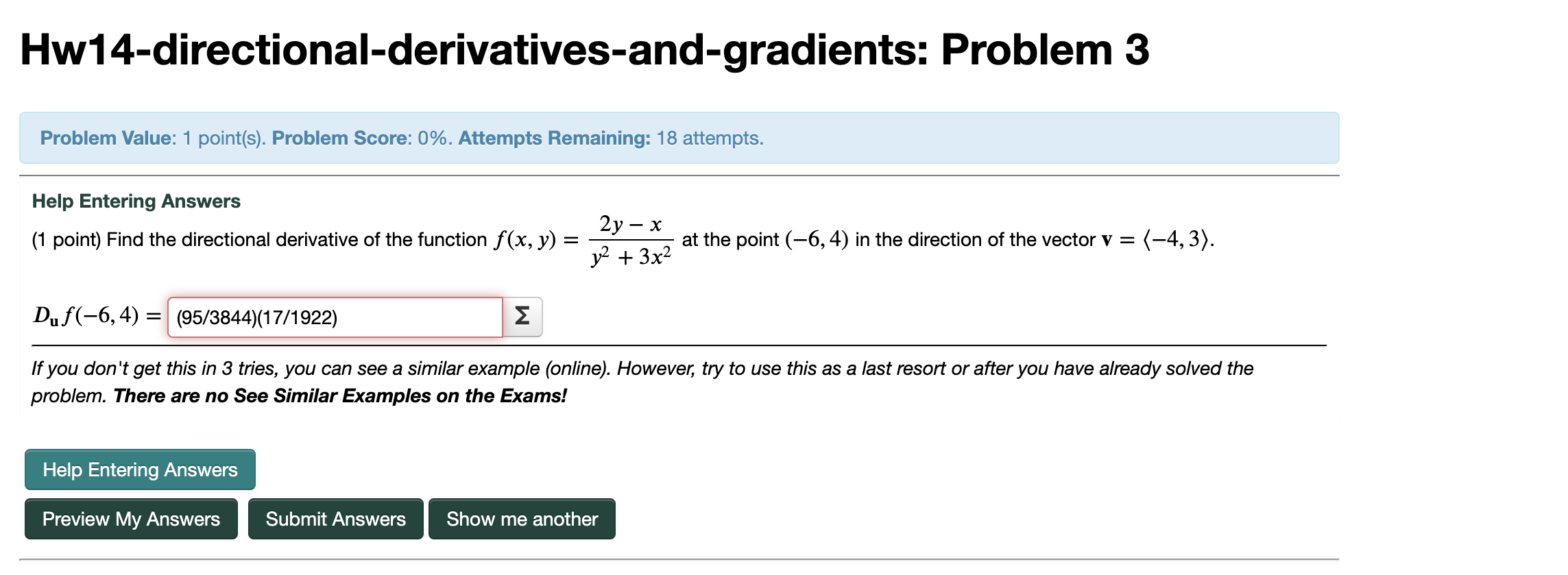 Solved Hw14-directional-derivatives-and-gradients: Problem 3 | Chegg.com