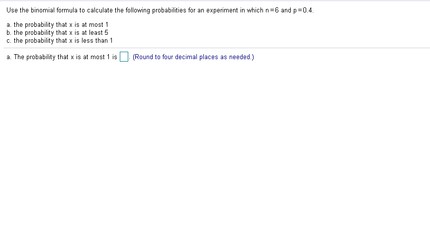 Solved Use the binomial formula to calculate the following | Chegg.com
