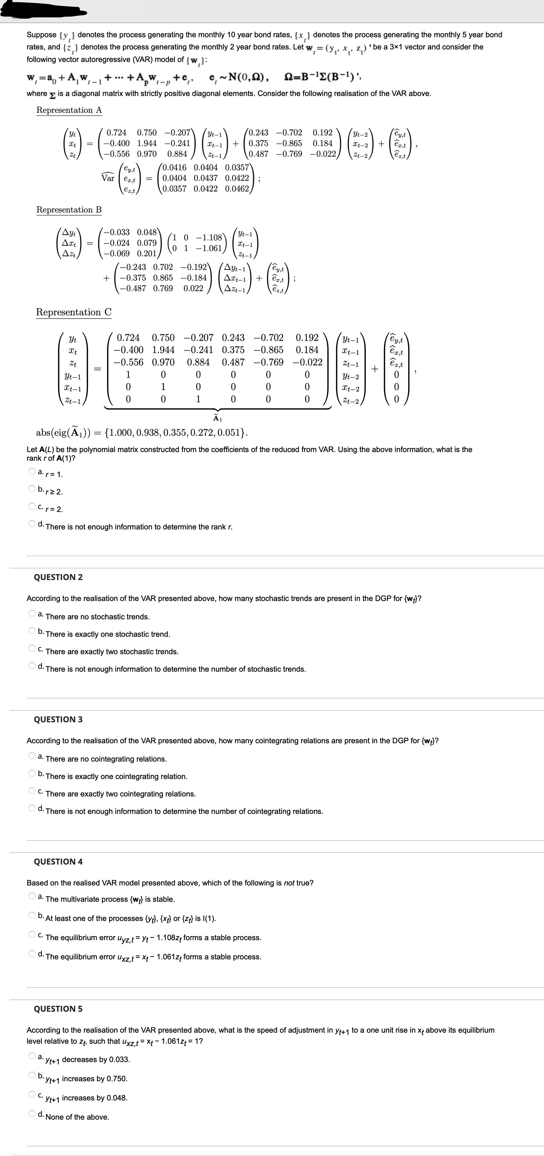Solved W t' Suppose {y} denotes the process generating the | Chegg.com