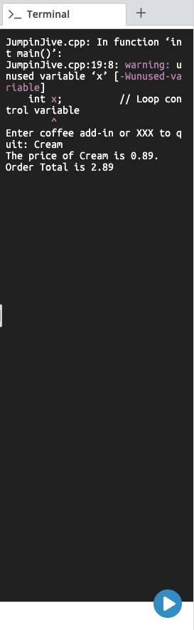 Solved // JumpinJava.cpp - This program looks up and prints | Chegg.com