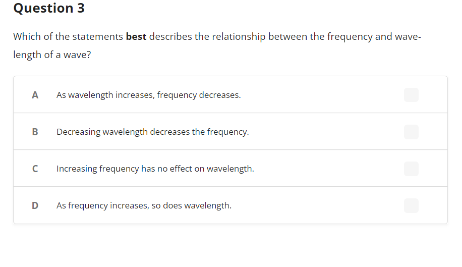 Solved Question 3 Which of the statements best describes the | Chegg.com