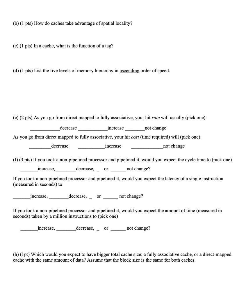 Solved 1. Here is a series of address references given as | Chegg.com