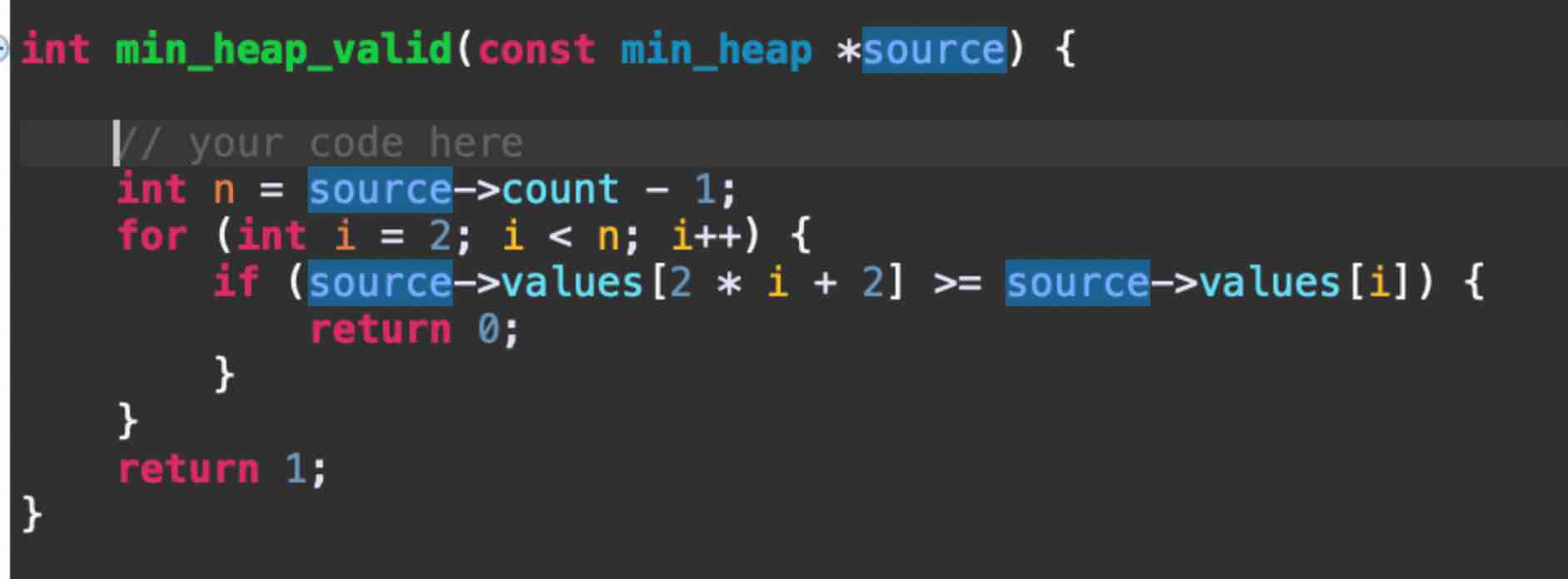 Solved Determines if a heap is valid: i.e. ﻿all values are | Chegg.com