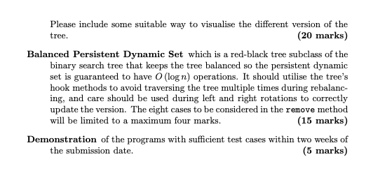 A persistent dynamic set is a set which maintains | Chegg.com