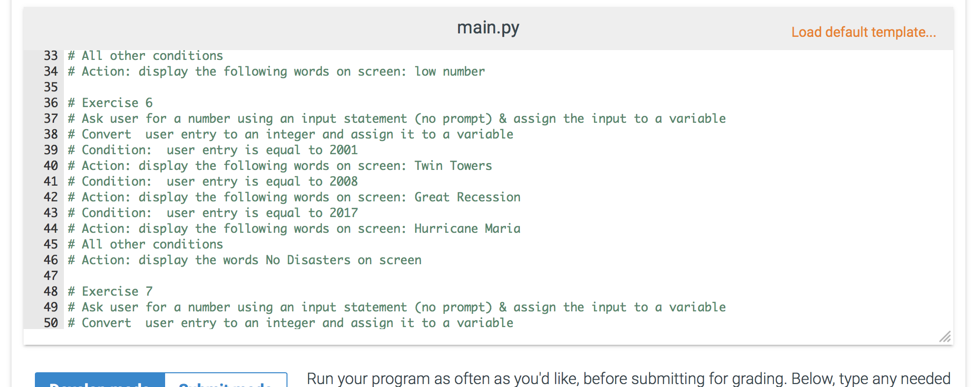 Solved LAB ACTIVITY 4.9.1: Branching Practice 0/100 main.py | Chegg.com
