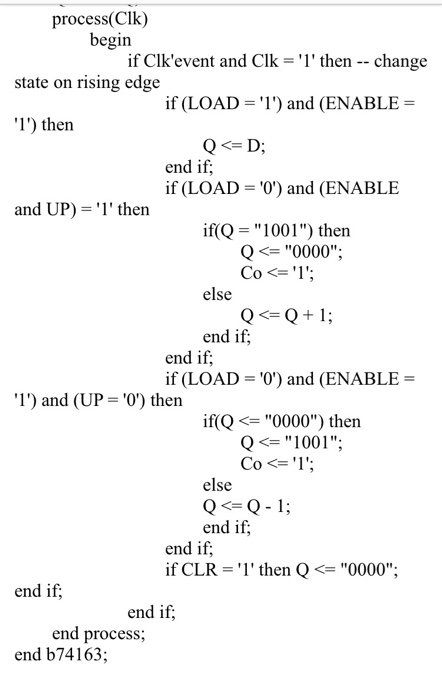 Vhdl code. So I already did part 1 of the code. Need | Chegg.com