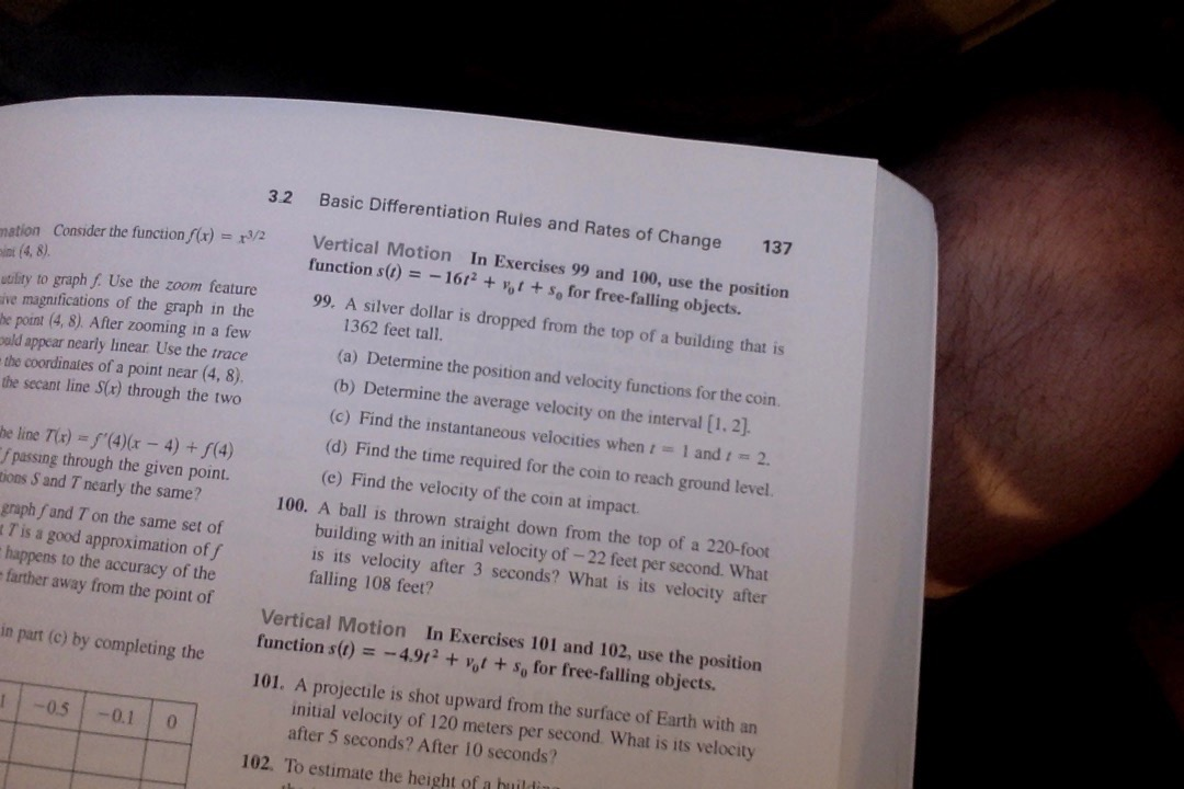 Solved 3.2 Basic Differentiation Rules and Rates of Change | Chegg.com