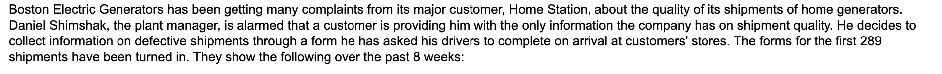 Solved Boston Electric Generators has been getting many | Chegg.com