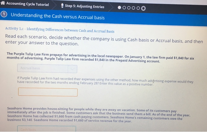 Solved Accounting Cycle Tutorial e Step 5: Adjusting Entries | Chegg.com Solved Accounting Cycle Tutorial e Step 5: Adjusting Entries | Chegg.com