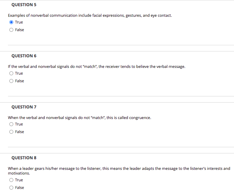 [Solved]: Examples of nonverbal communication include faci