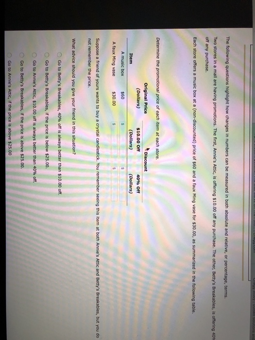 Solved The following questions highlight how changes in | Chegg.com