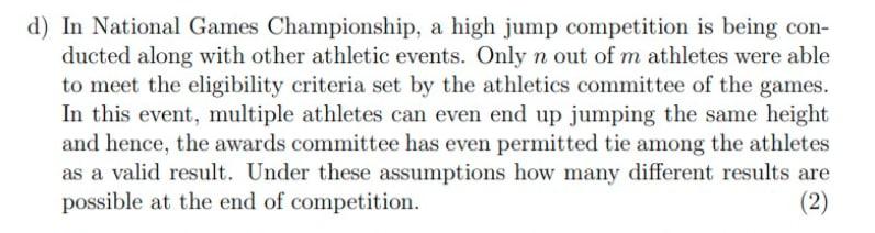 Solved Fundamentals of induction and combinatorics a) | Chegg.com