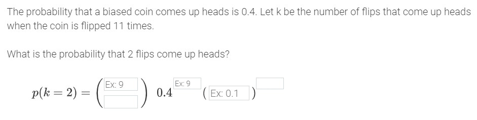 Solved The probability that a biased coin comes up heads is | Chegg.com