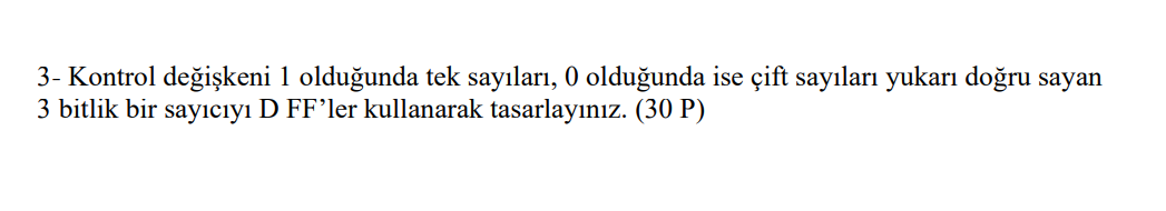 Solved Counts odd numbers up when the control variable is 1, | Chegg.com
