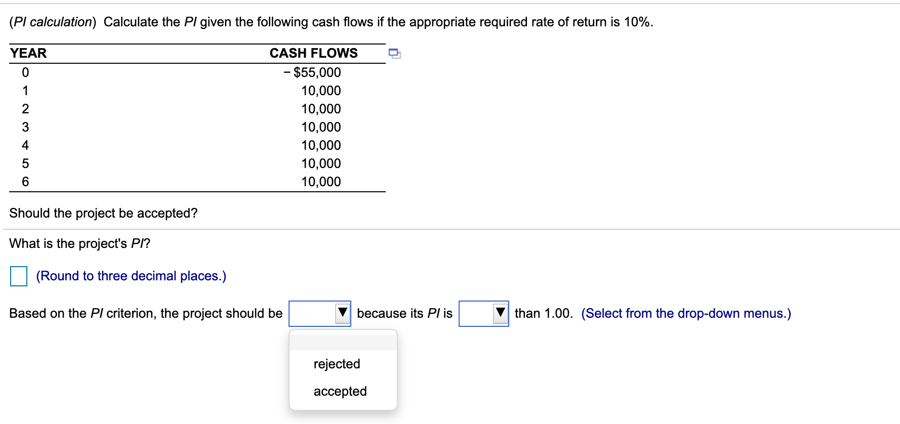 Solved Pi Calculation Calculate The Pi Given The Following 8331