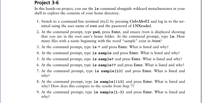 Solved Project 3-6 In this hands-on project, you use the 1s | Chegg.com